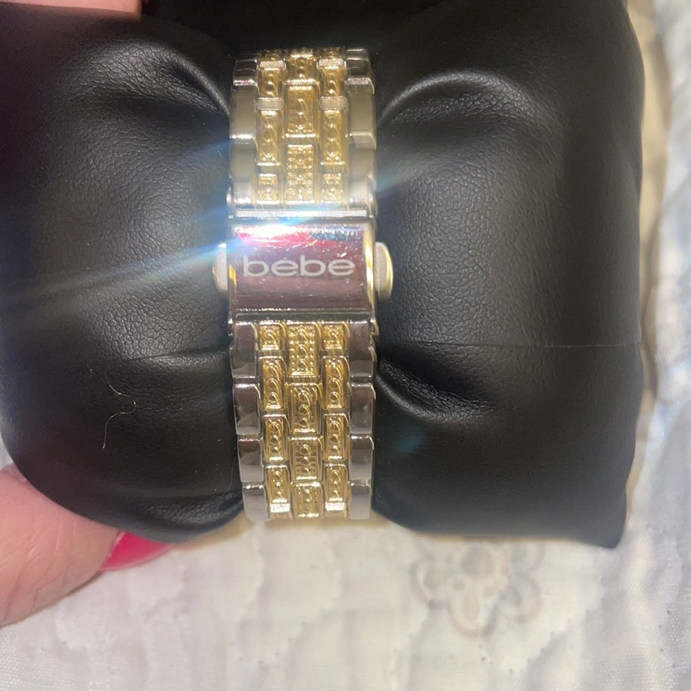 Bebe Two-Tone, Diamond Watch In Original Box. - Gem
